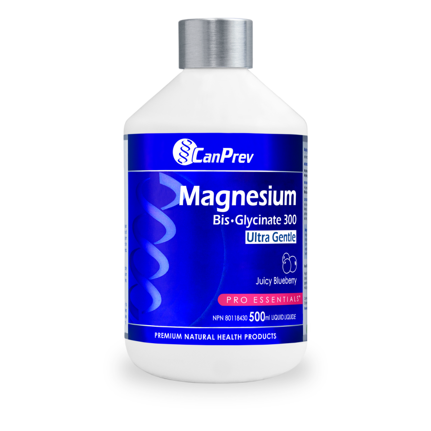 CanPrev Magnesium BisGlycinate 300 Ultra Gentle Liquid Juicy Blueberry ...