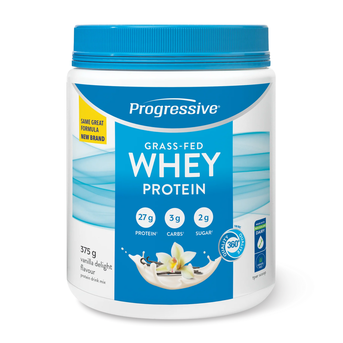 Progressive Grass-Fed Whey Protein Vanilla 375g — Inside U