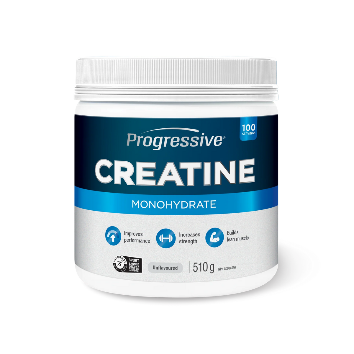 Progressive Creatine Monohydrate Unflavoured 510g — Inside U