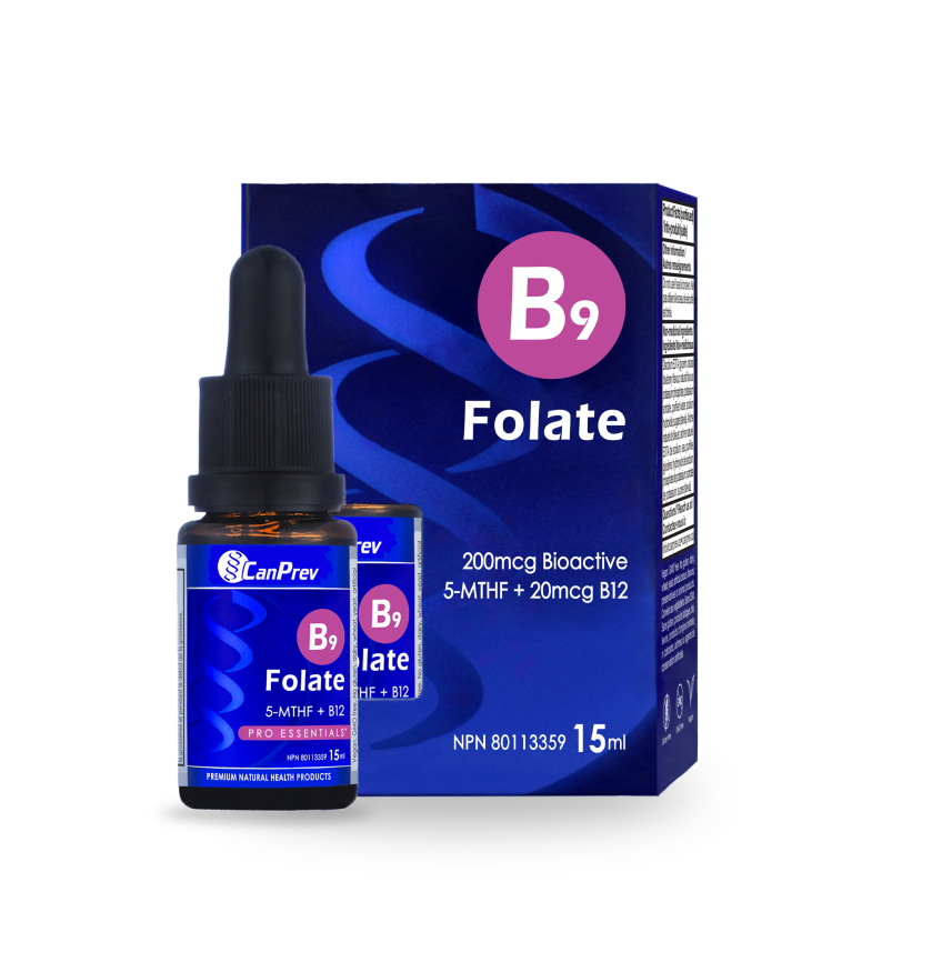 CanPrev Vitamin B9 Active Folate (MTHF) 200mcg Drops 15ml — Inside U