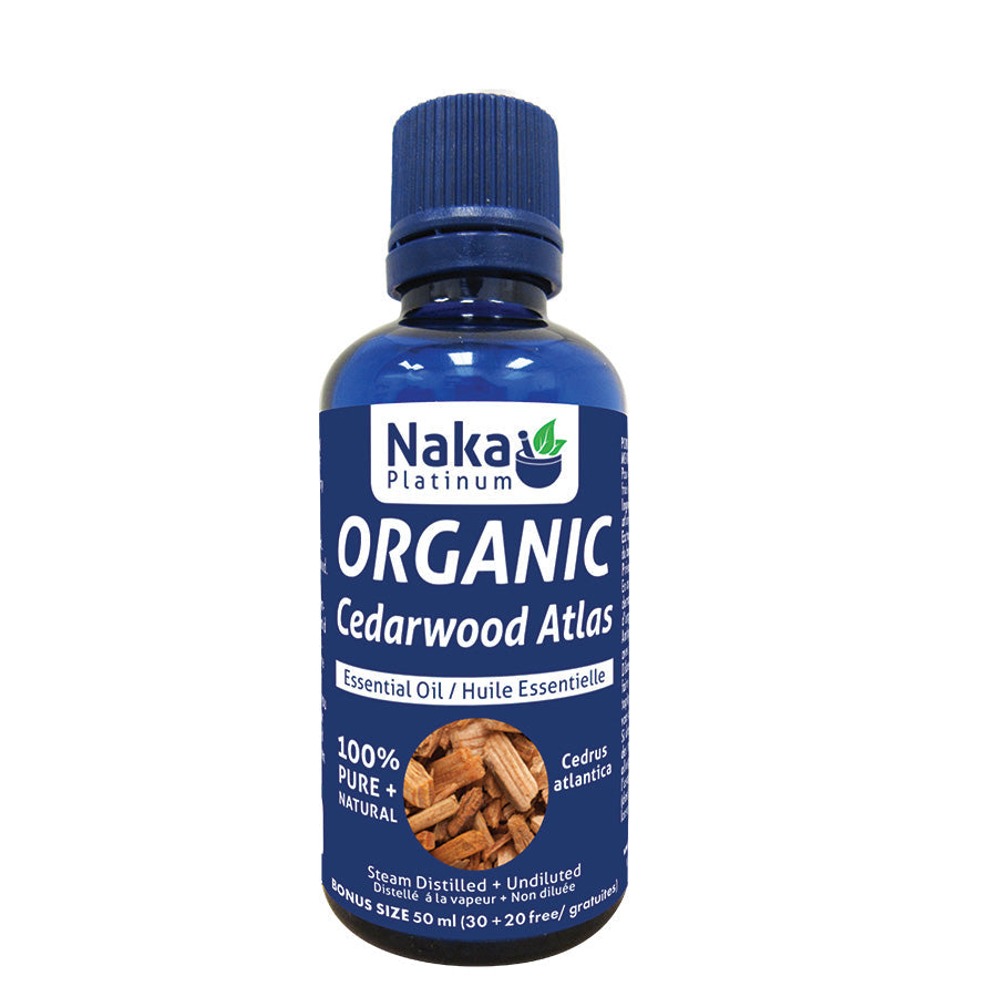 Naka Platinum Atlas Cedarwood Essential Oil 50ml Bonus Size — Inside U