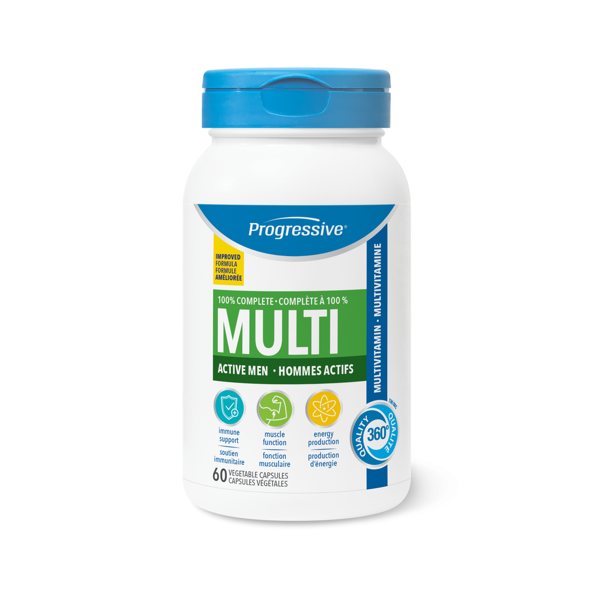 Progressive Multivitamin Active Men 60 Capsules — Inside U