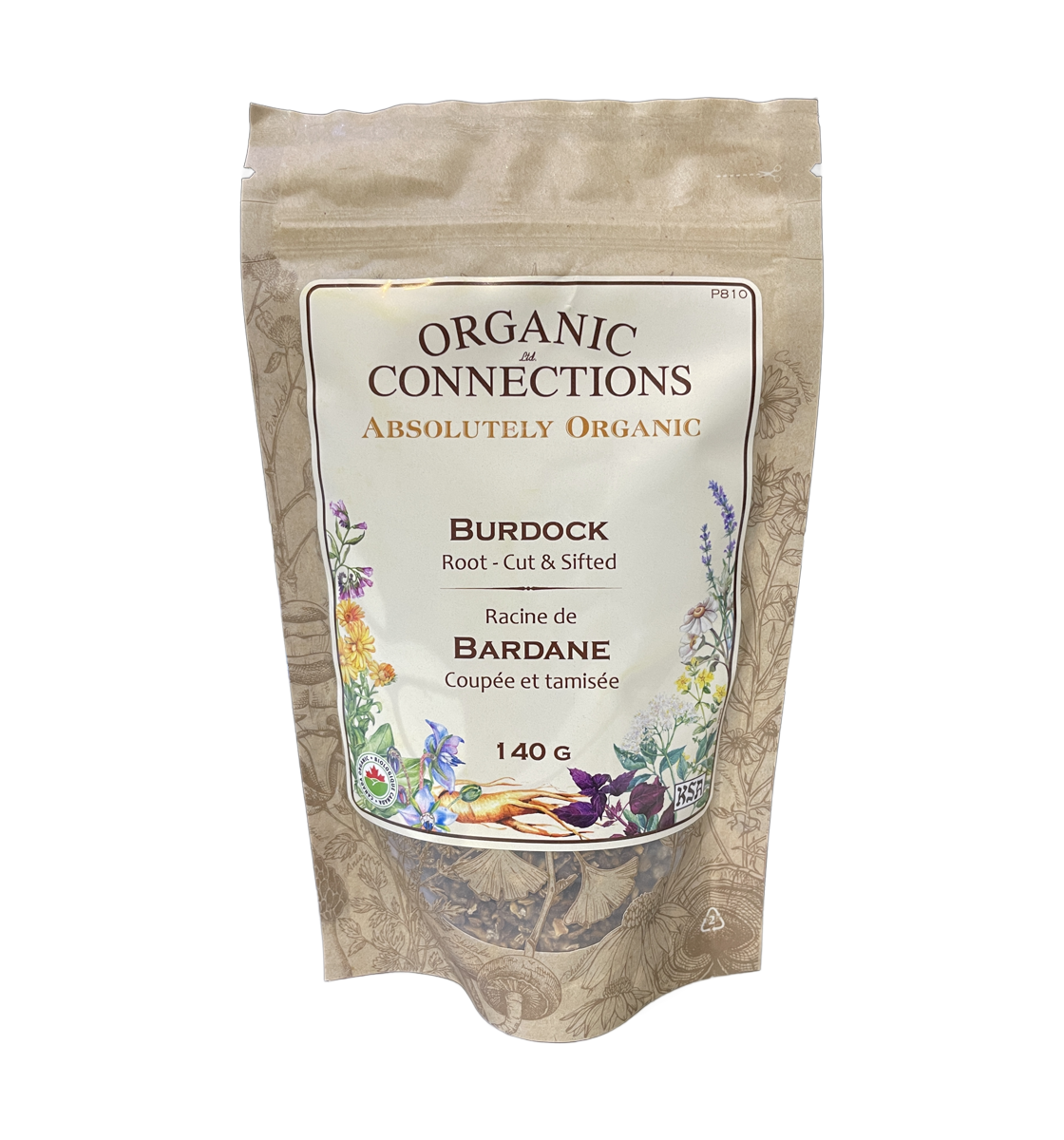 Organic Connections Organic Burdock Root C/S 140g — Inside U