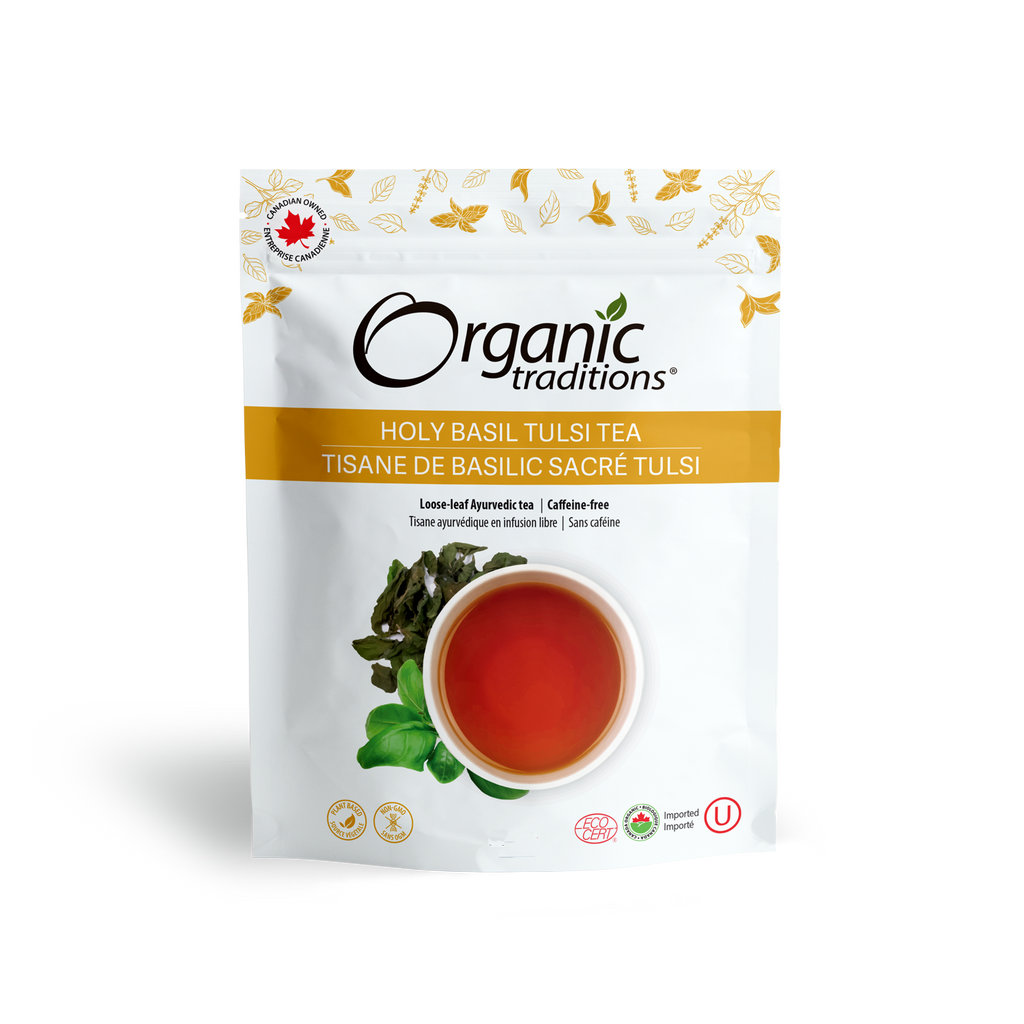 Organic Traditions Organic Holy Basil Tulsi Tea 150g — Inside U