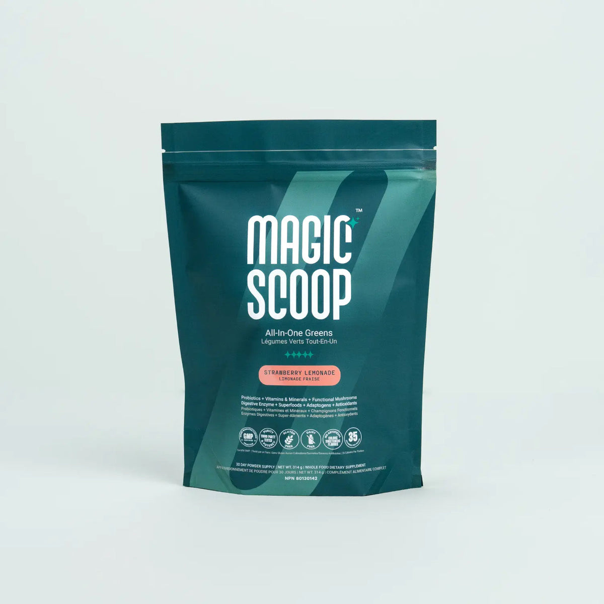 Magic Scoop Strawberry Lemonade All-In-One Greens Superfood Blend 312g — Inside U