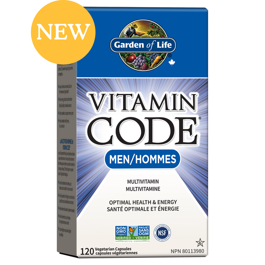 Garden of Life Vitamin Code Men Multivitamin 120 Vegetarian Capsules ...