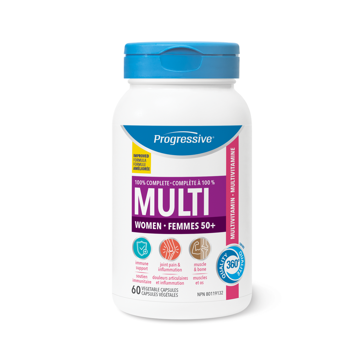 Progressive Multivitamin Women 50+ 60 Capsules — Inside U