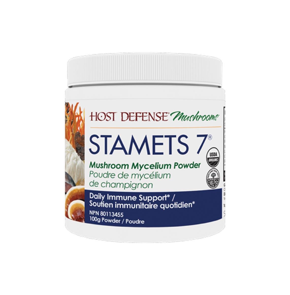 Host Defense Stamets 7 Mycelium Powder 100g — Inside U