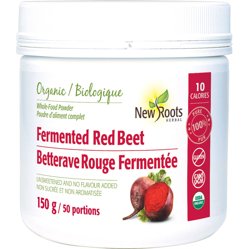 New Roots Organic Fermented Red Beet Powder 150g — Inside U