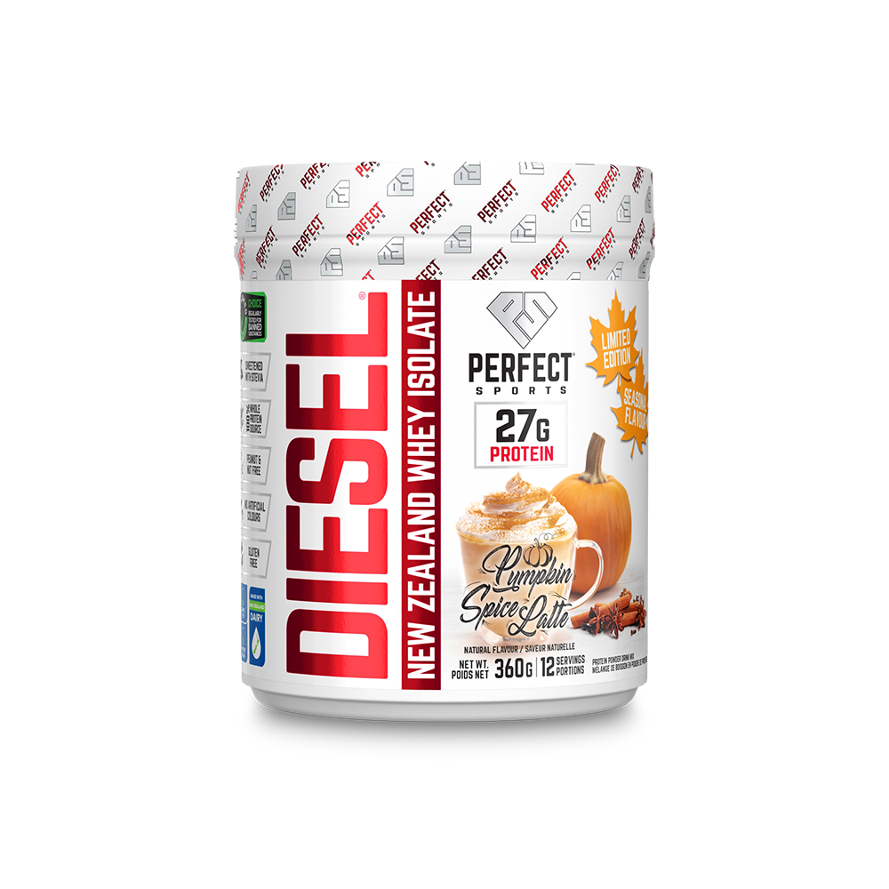 Perfect Sports Diesel Whey Protein Isolate Pumpkin Spice Latte 360g ...