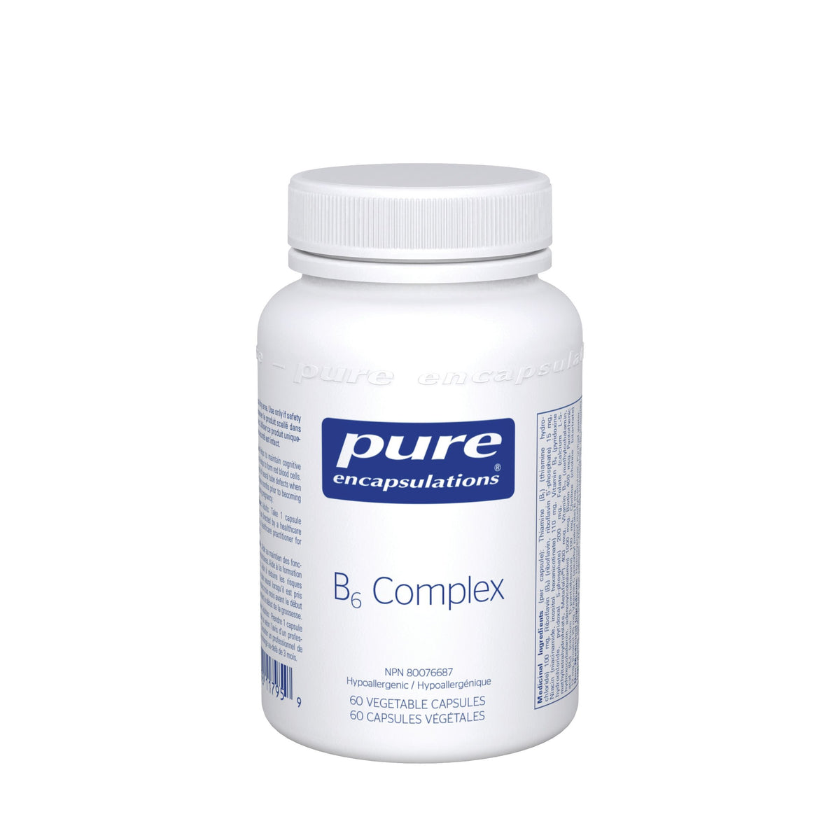 Pure Encapsulations B6 Complex 60 Vegetarian Capsules — Inside U