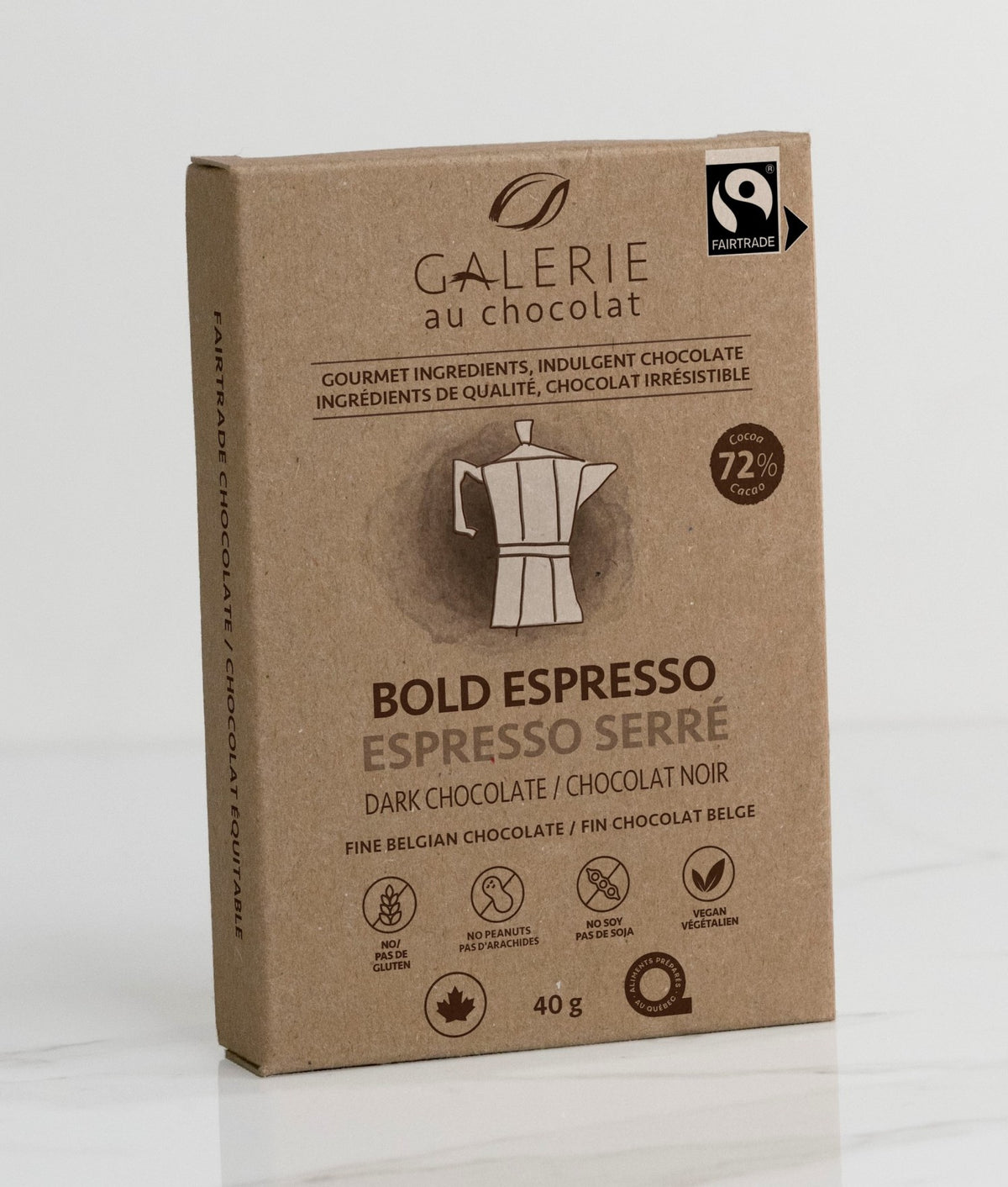 Galerie Snack 'N Go Bold Espresso 72% Dark Chocolate 40g — Inside U