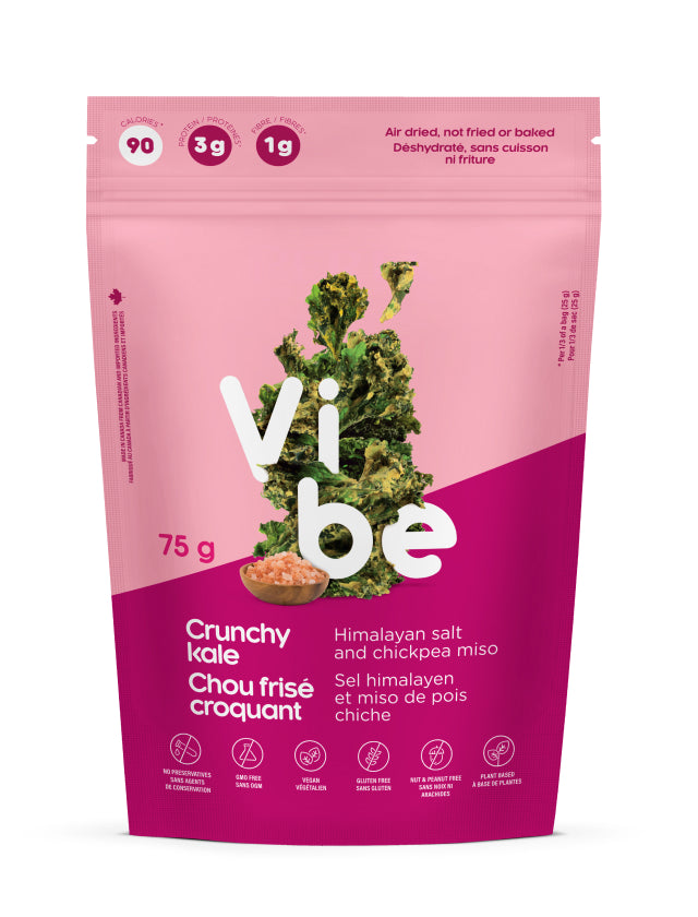 Vibe Crunchy Kale Himalayan Salt & Chickpea Miso 75g — Inside U
