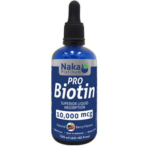 Naka Platinum PRO Biotin 10,000mcg 100ml — Inside U