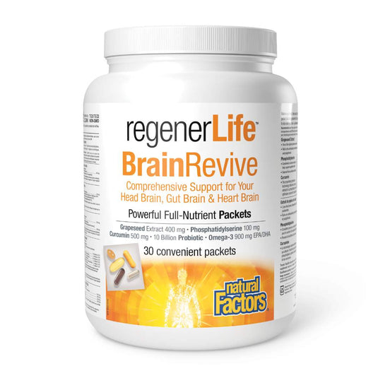 RegenerLife Brain Revive Powerful 30 Full- Nutrient Packets — Inside U