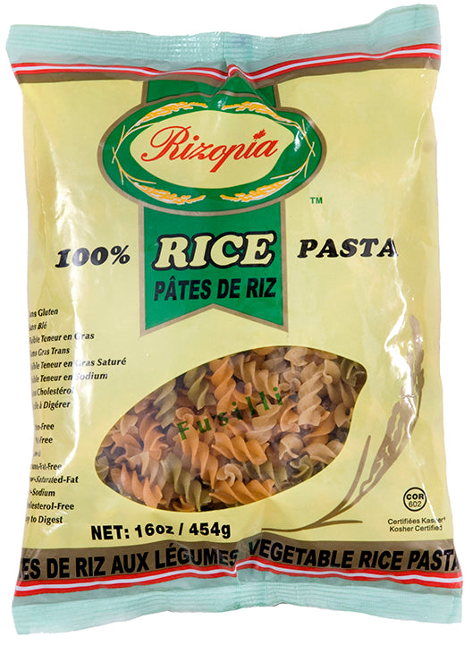 Rizopia Vegetable Rice Fusilli 454g — Inside U